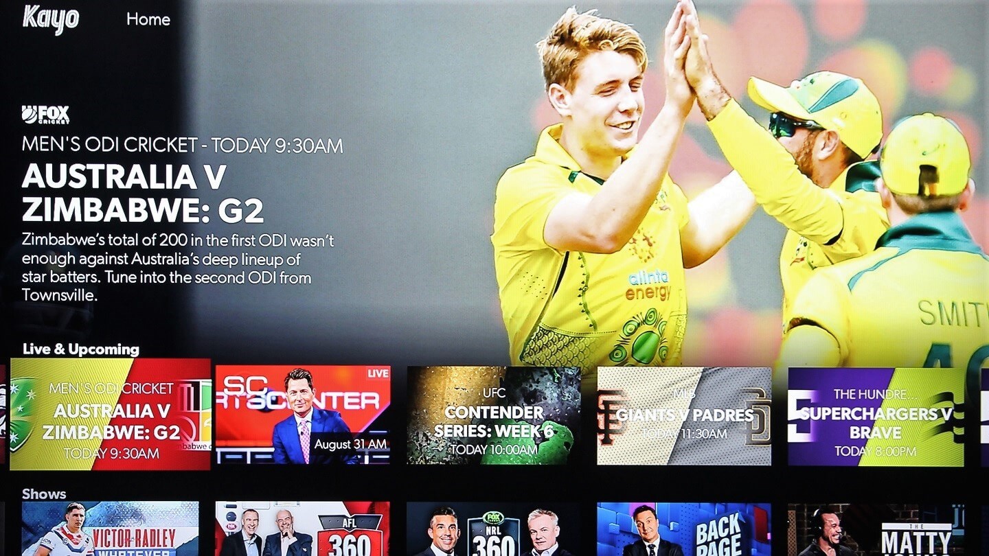Kayo Sports Review | Movie and TV streaming service | CHOICE