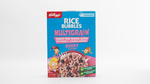 Kellogg's Rice Bubbles Multigrain Berry Flavour Review | Breakfast ...