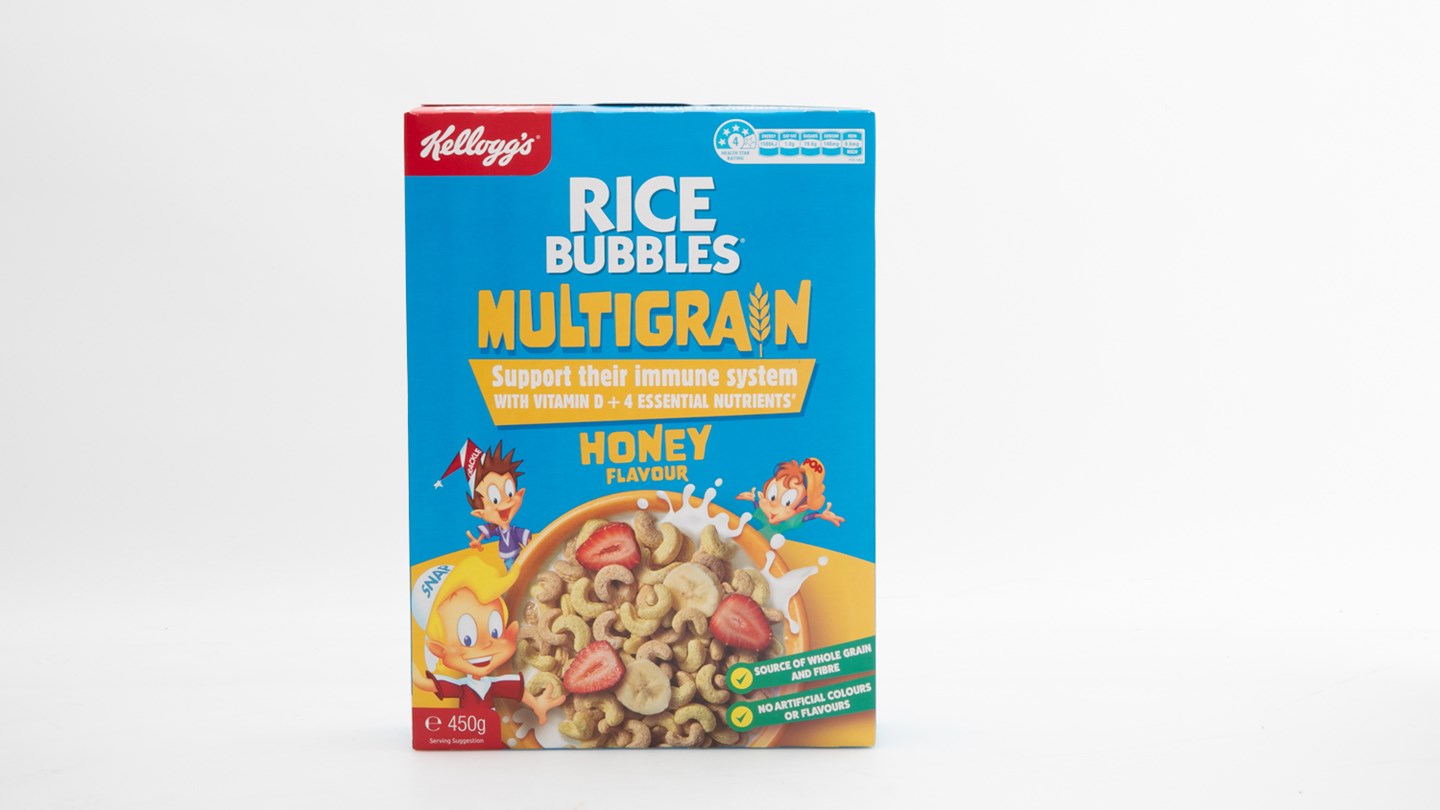 Kellogg's Rice Bubbles Multigrain Berry Flavour Review | Breakfast ...