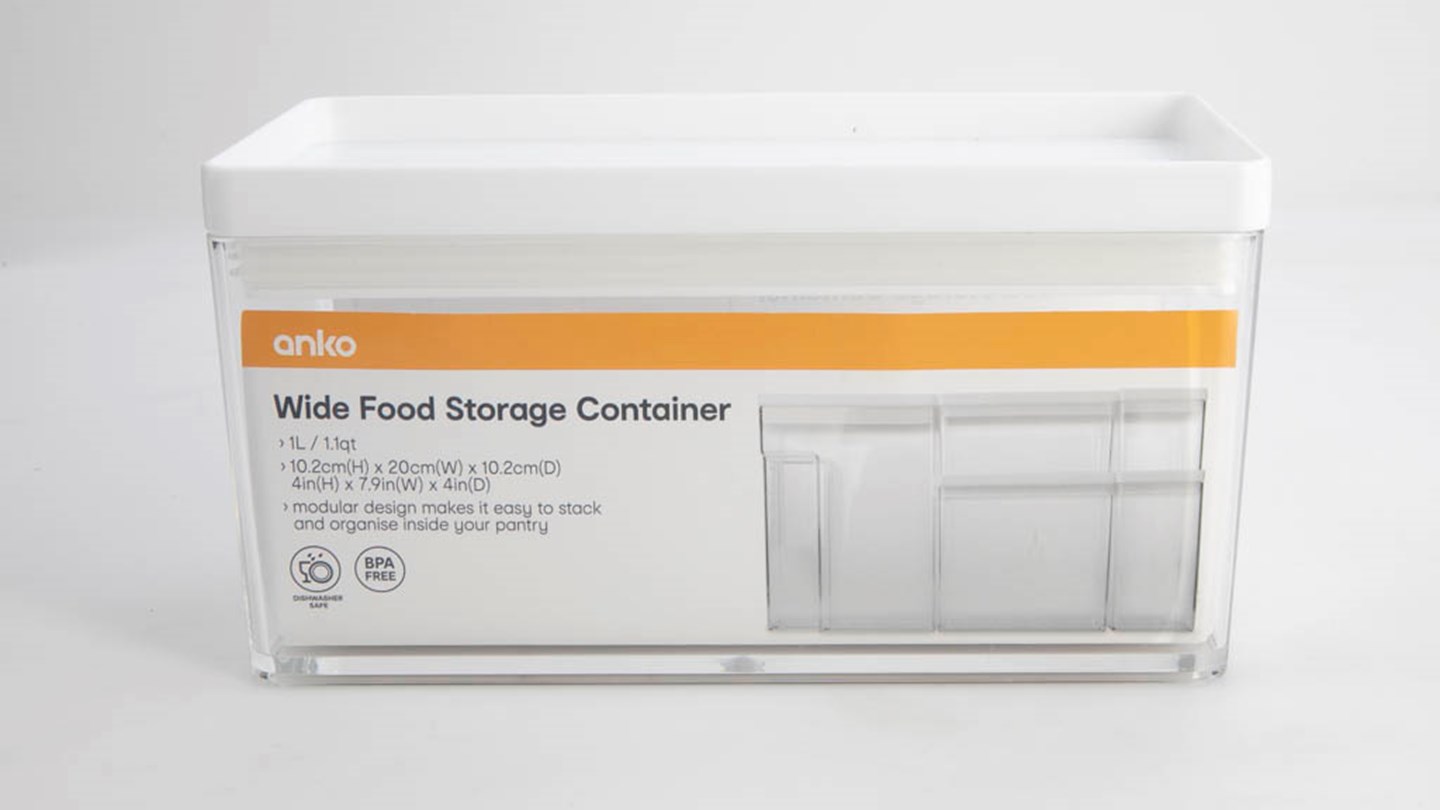Kmart Anko Wide Food Storage Container 42-753-179 Review | Plastic food ...