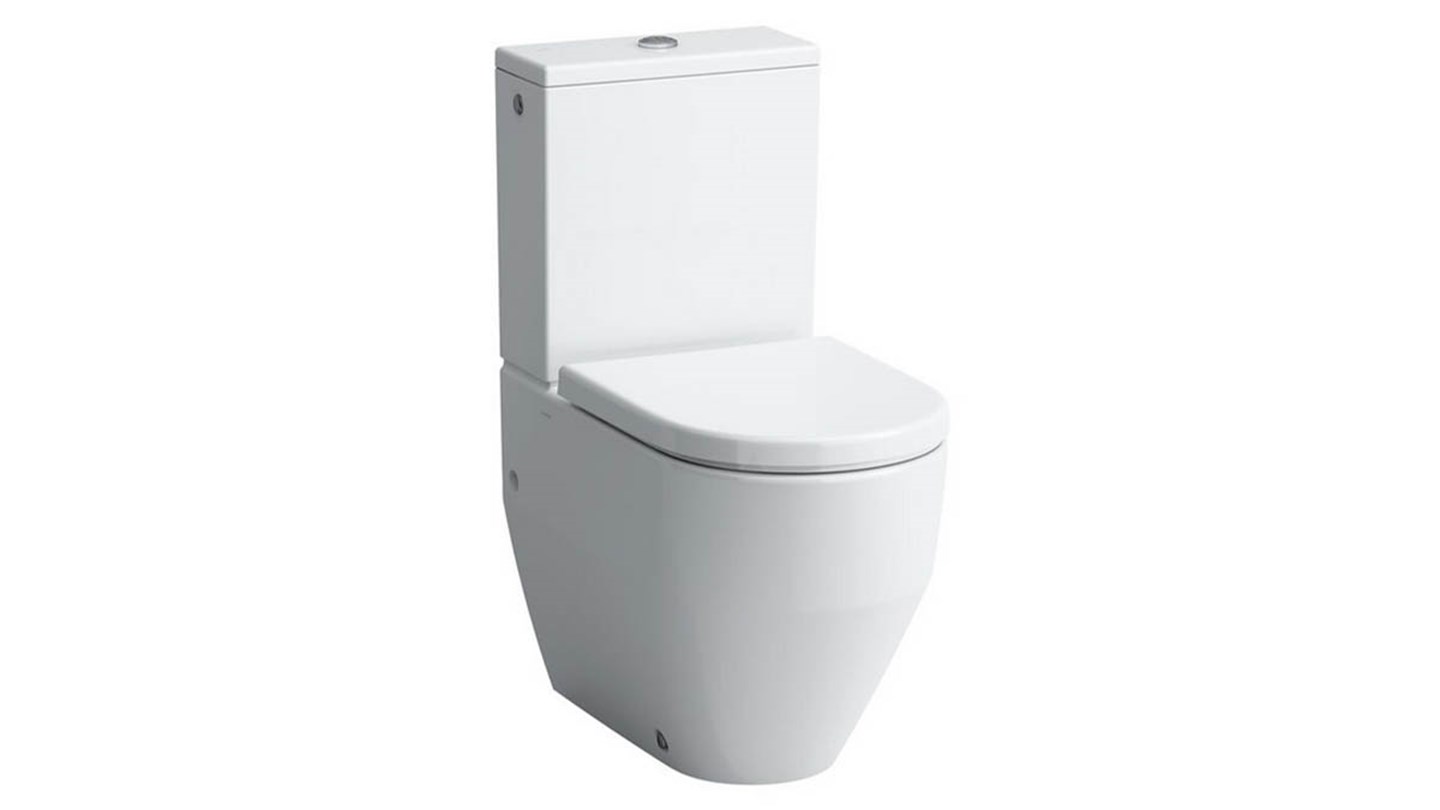 Laufen Pro A Rimless Close Coupled Back to Wall Toilet Suite Back Inlet ...