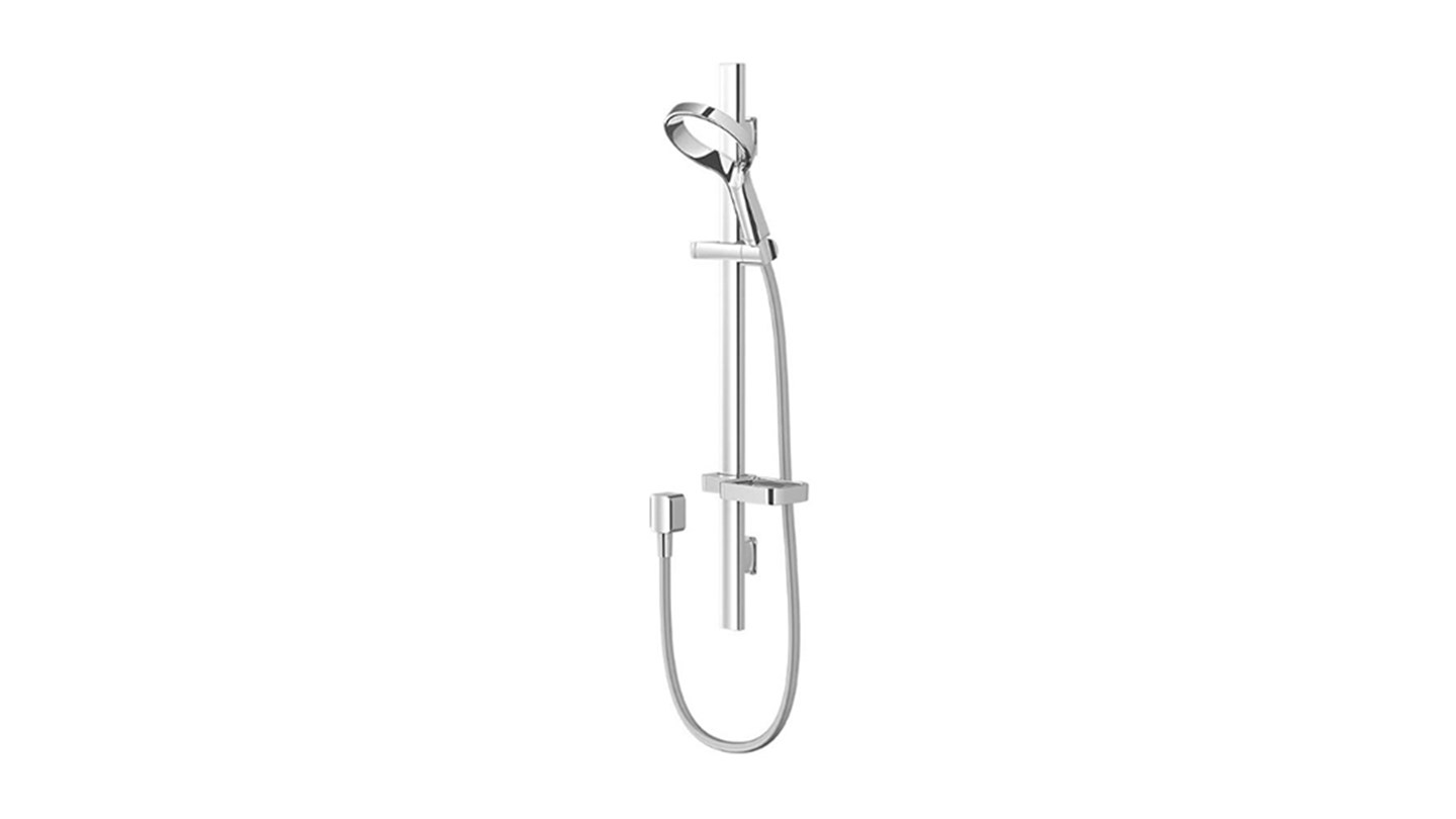 Methven Aio Aurajet Single Rail Shower with Wall Water Inlet Chrome ...