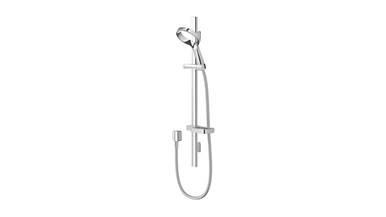 Methven Aio Aurajet Single Rail Shower with Wall Water Inlet Chrome ...