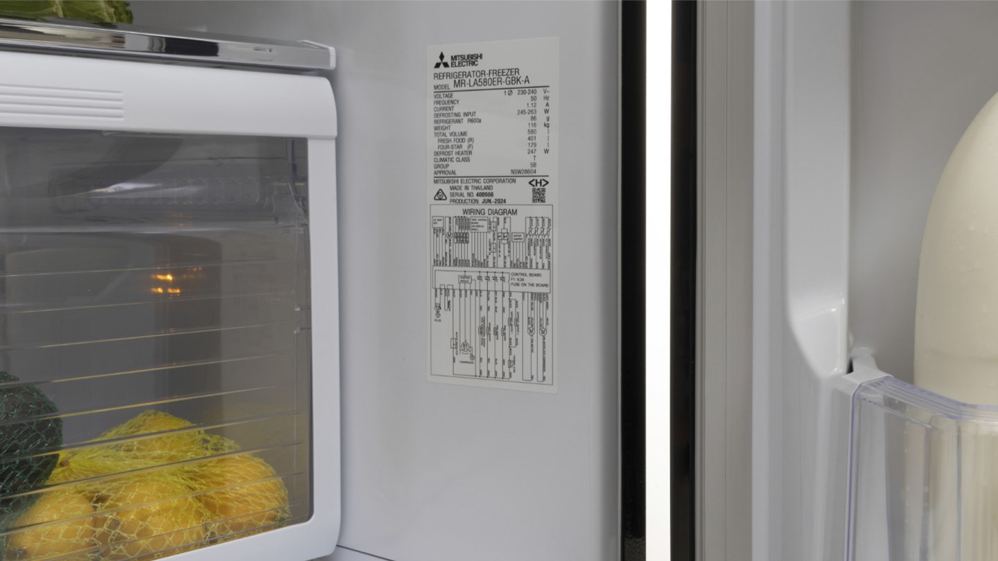 Mitsubishi MR-LA580ER-GBK-A Review | Best rated fridges | CHOICE