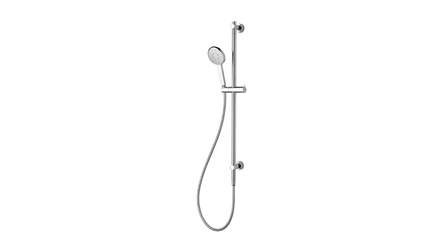 Nikles Pearl 105 Single Rail Shower with Top Rail Water Inlet Chrome ...