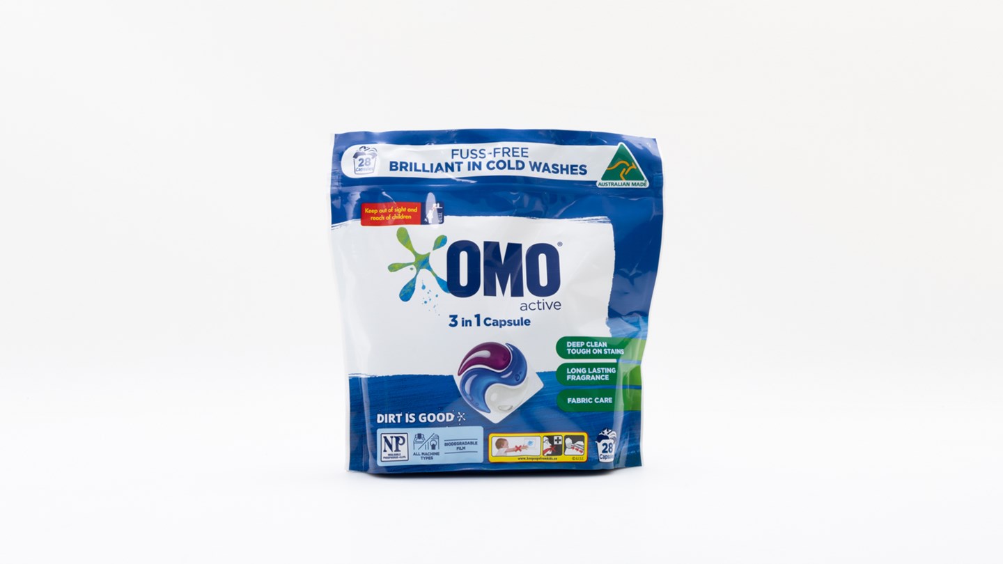 Omo Active 3 in 1 Capsule Front Loader Review | Laundry detergent | CHOICE