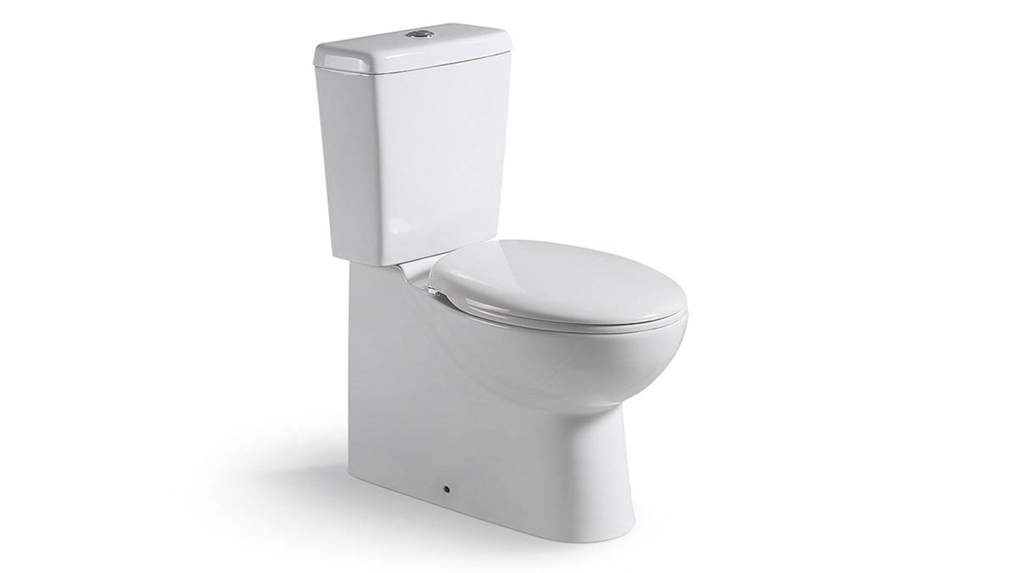 Posh Solus Square Close Coupled Back to Wall Bottom Inlet Toilet Suite ...
