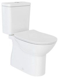 Roca Debba Rimless Close Coupled Back To Wall Back Inlet Toilet Suite ...
