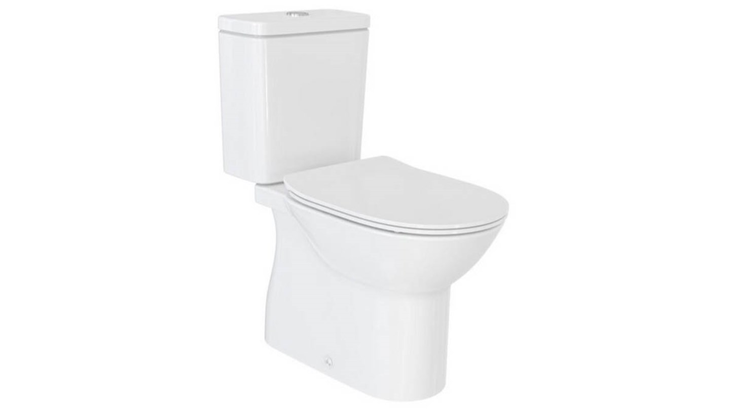Roca Debba Rimless Close Coupled S Trap Bottom Inlet Toilet Suite ...