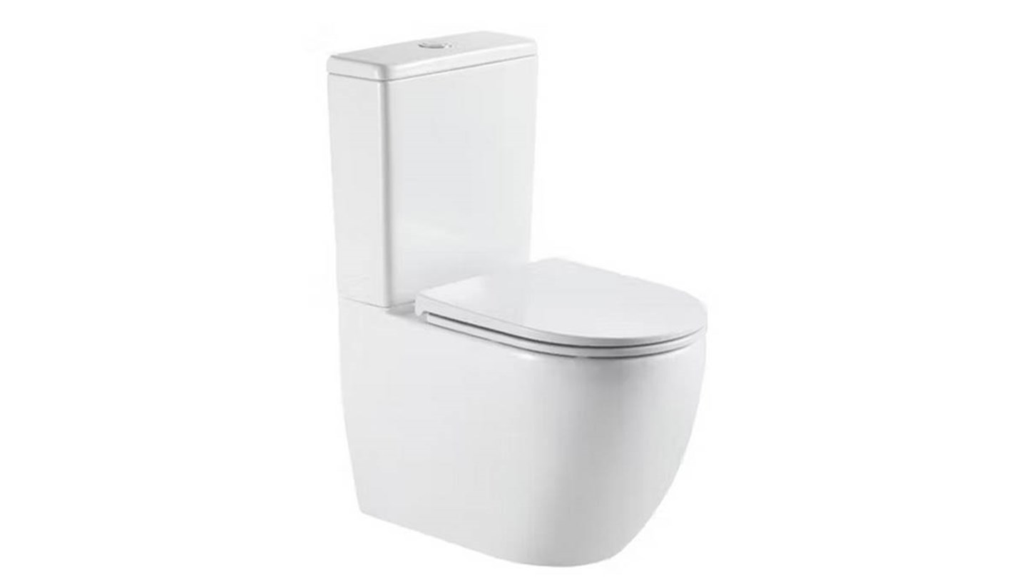 Geberit Sigma8 Cistern + Curved Matte White Wall-Faced Toilet Pan with ...