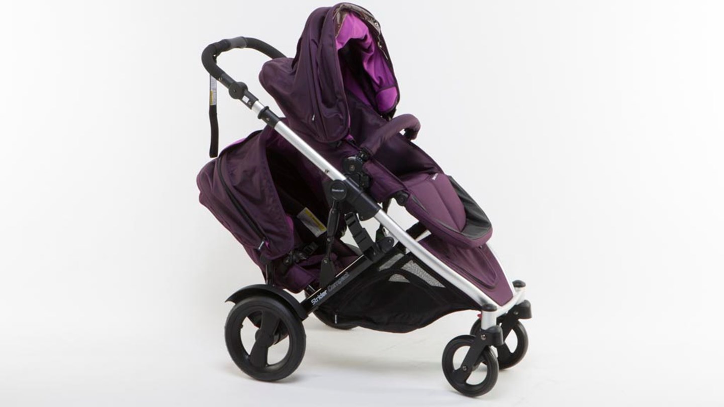 Steelcraft Strider Compact with second seat Review | Double stroller ...