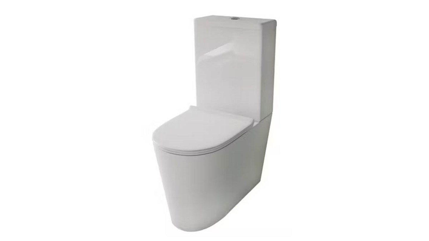 Studio Bagno Manhattan Hi-Line Back to Wall Toilet Suite with Back ...