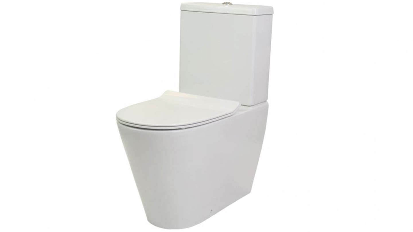 Studio Bagno Manhattan Rimless Back to Wall Toilet Suite-Back Entry ...