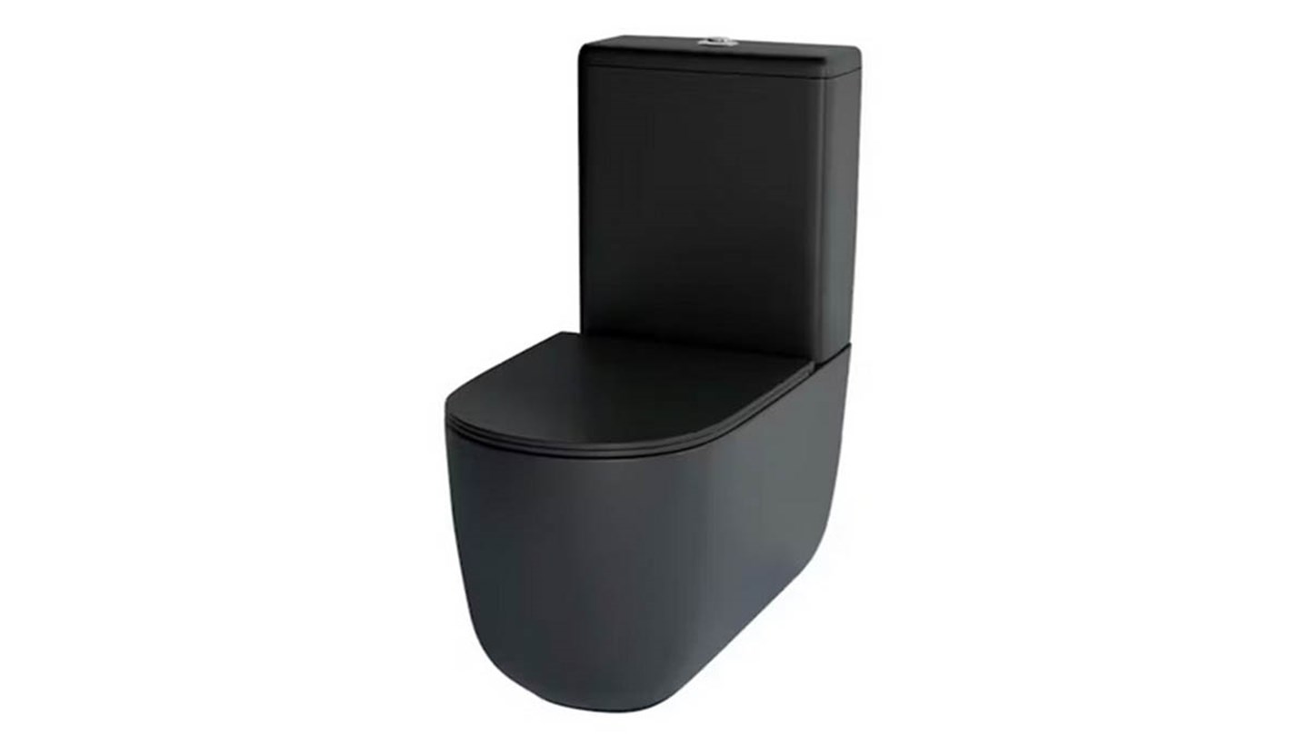 Studio Bagno Milady Back to Wall Toilet Suite - Matte Black Review ...