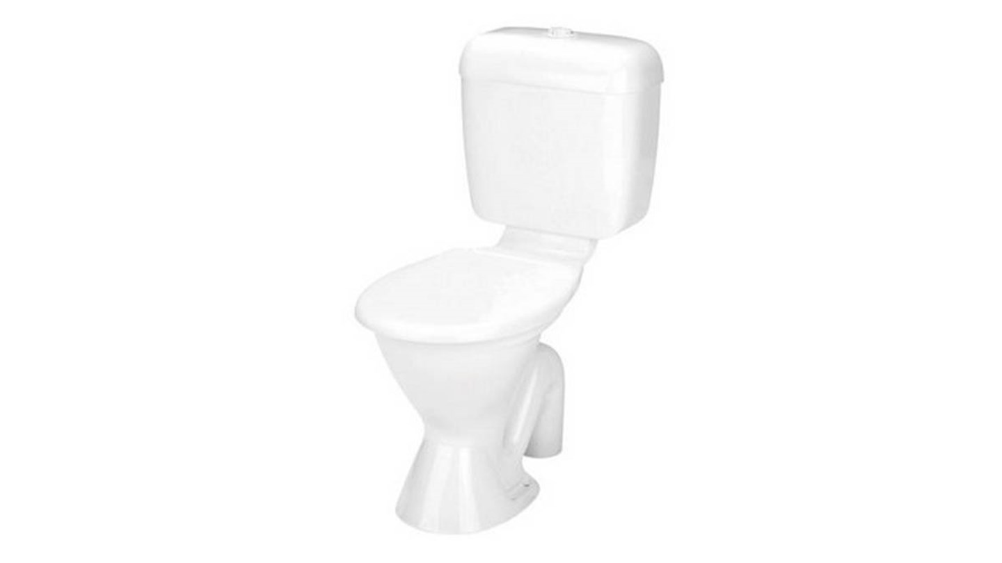 Posh Solus Square Close Coupled Toilet Suite S Trap with Soft Close ...