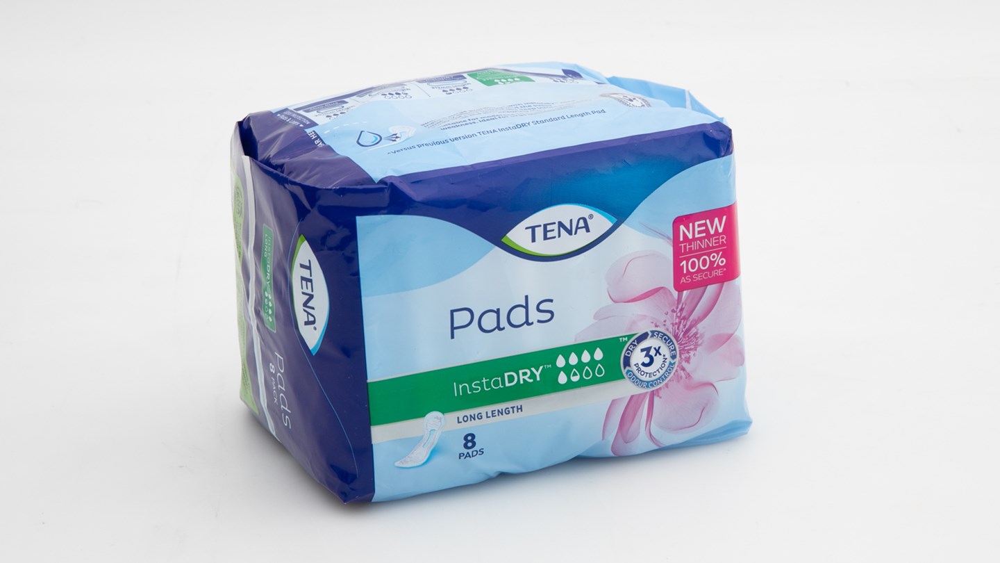 Tena InstaDRY Pads Extra Long Length Review | Incontinence pad | CHOICE