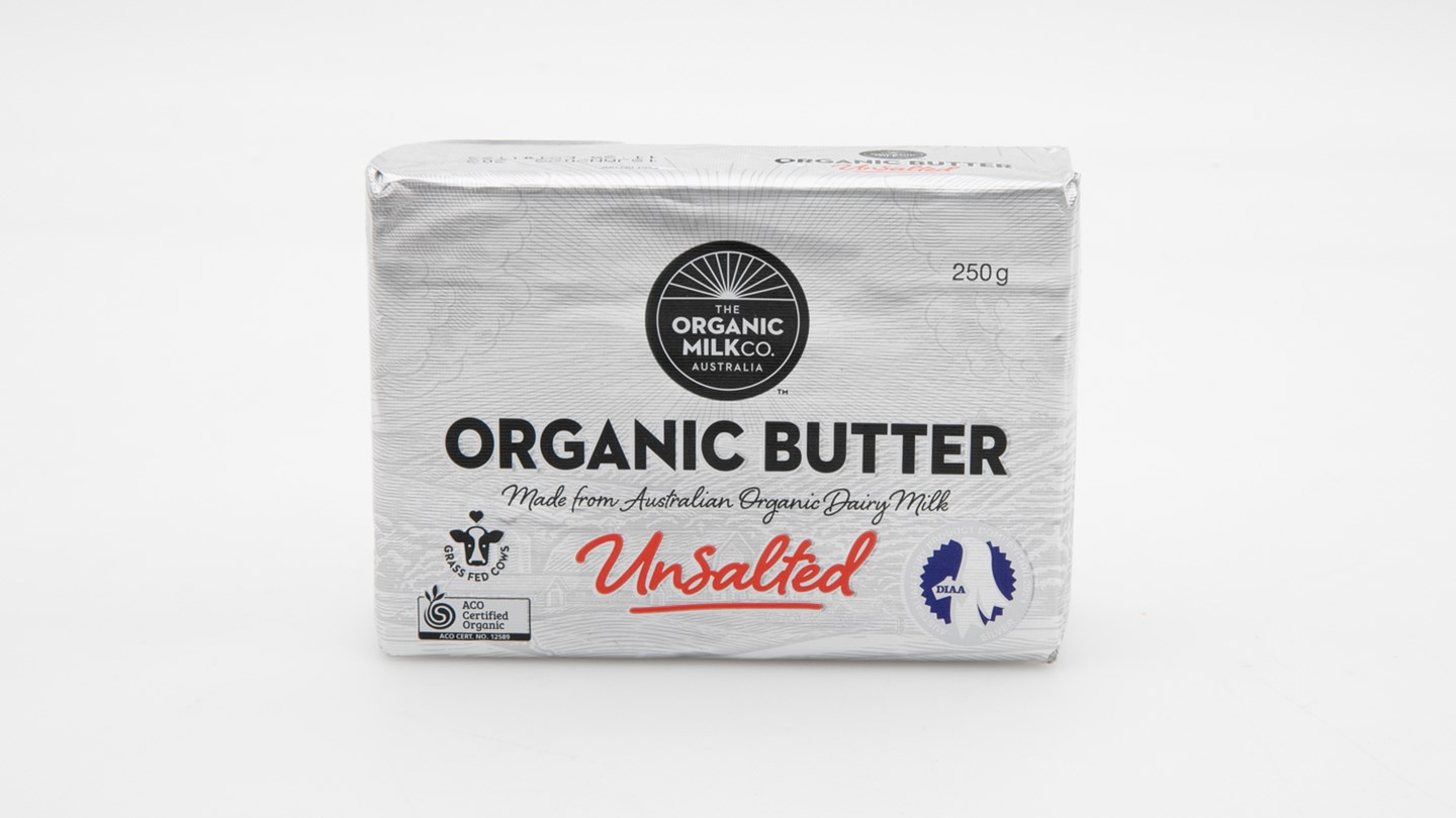 The Organic Milk Co Organic Butter Unsalted Review | Butter | CHOICE