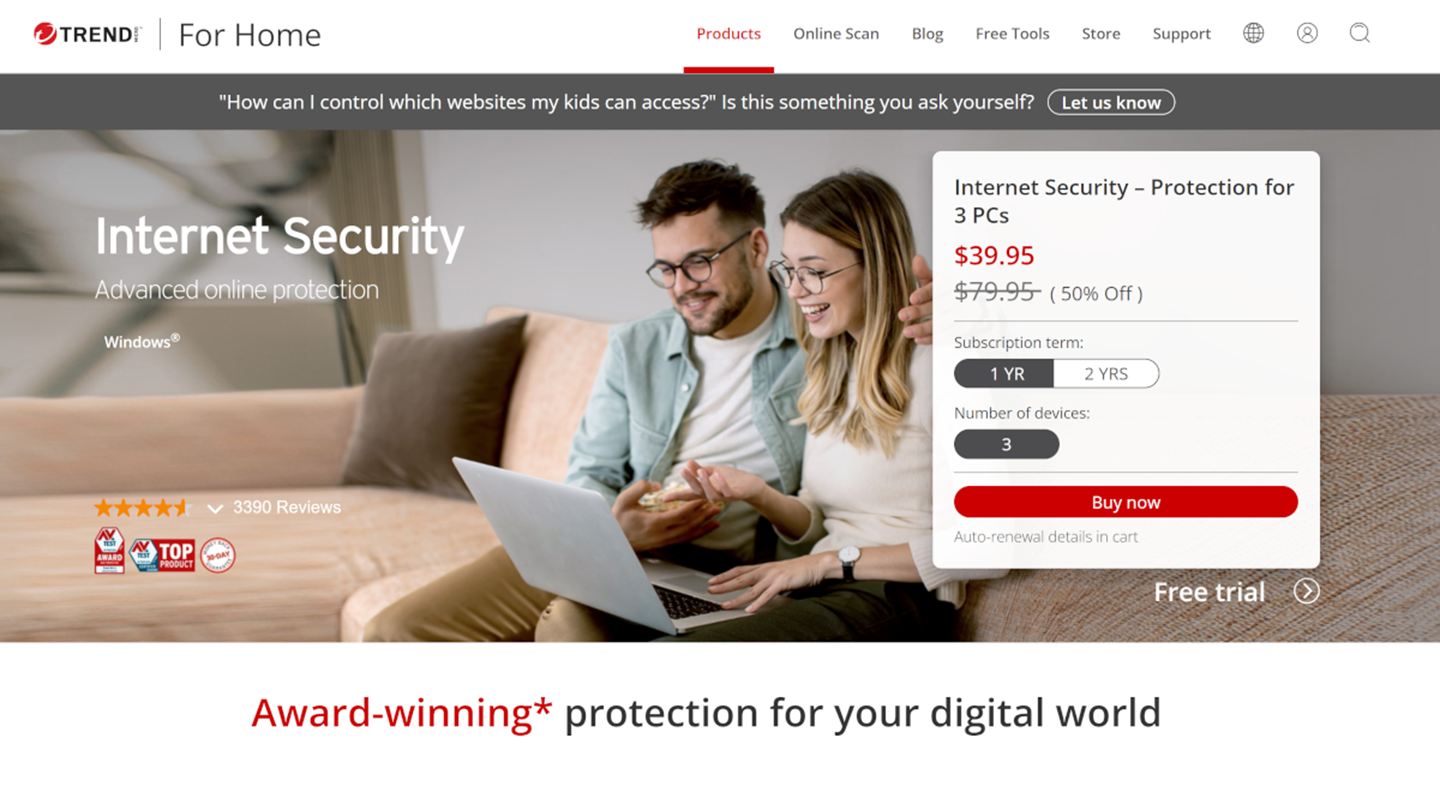 Trend Micro Internet Security Review | Antivirus desktop security ...