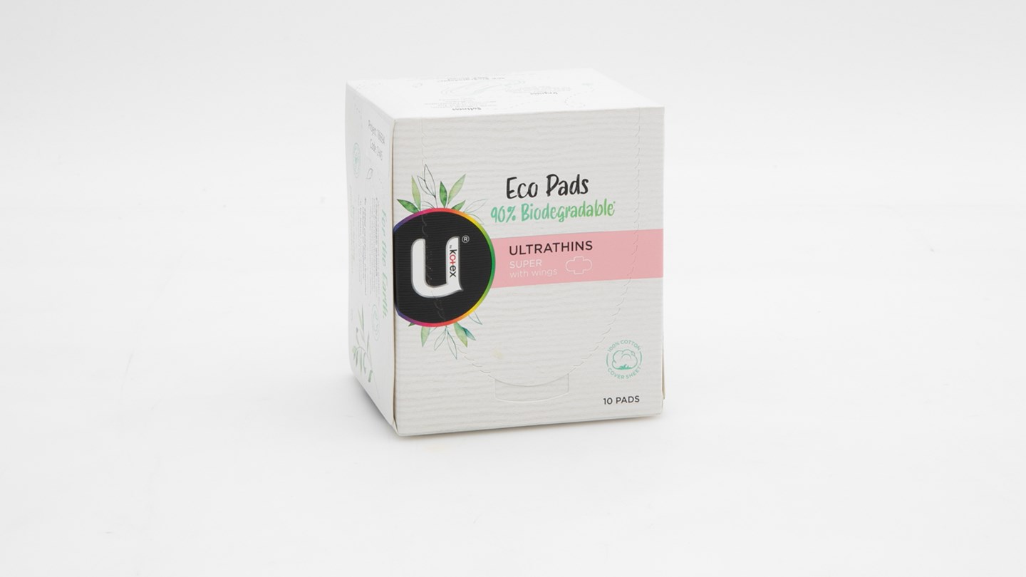 U by Kotex Eco Pads Ultrathins Super with wings Review | Sanitary pad ...
