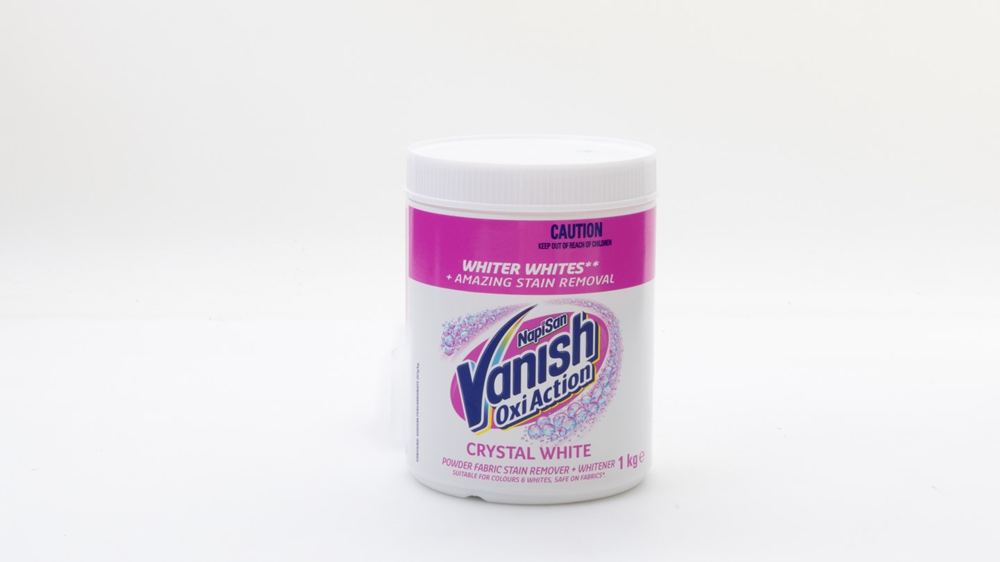 Vanish NapiSan Oxi Action Crystal White Powder Fabric Stain Remover ...