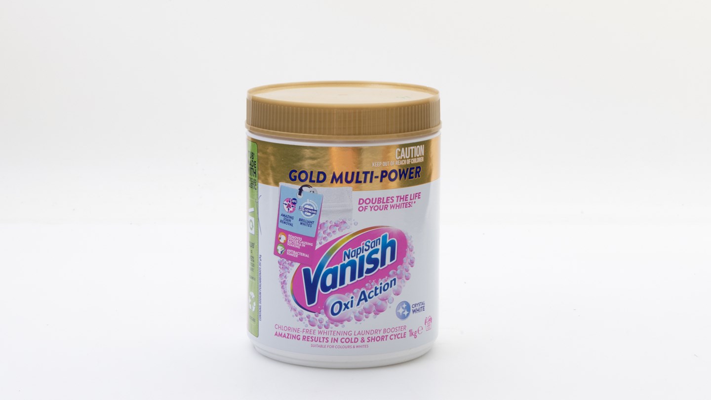 Vanish NapiSan Oxi Action Gold Multi Power Crystal White Laundry ...