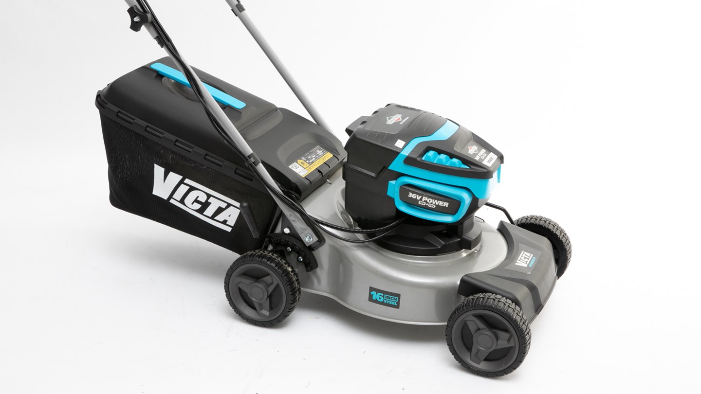 Victa 16" Twin Powercut 18V 900W Kit 2691856 Review | Battery lawnmower ...