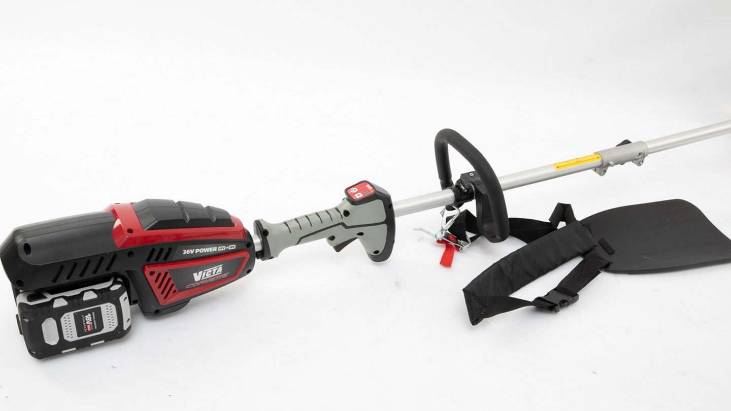 Victa 1697389 Twin 18V Powerhead Line Trimmer with Straight Trimmer ...