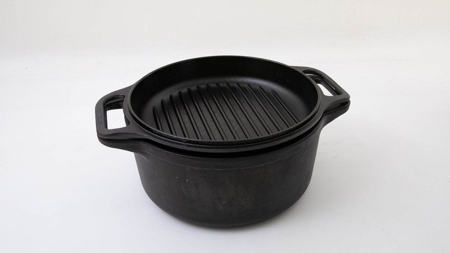 Victoria Seasoned Cast Iron Combo Cooker 26cm - 5.7L black Review ...