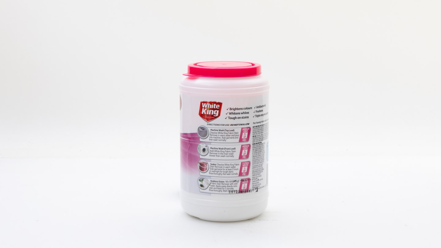 White King Fabric Stain Remover Oxy Powder Review | Stain remover | CHOICE