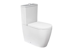 Posh Solus Square Close Coupled Back to Wall Bottom Inlet Toilet Suite ...