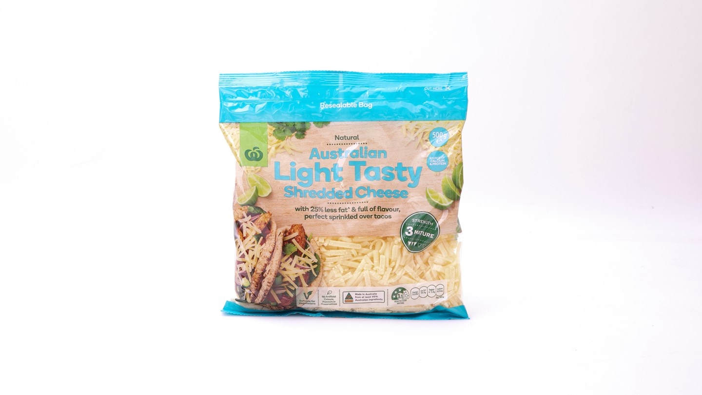 Coles Australian Tasty Cheddar Shredded Review | Shredded cheese | CHOICE