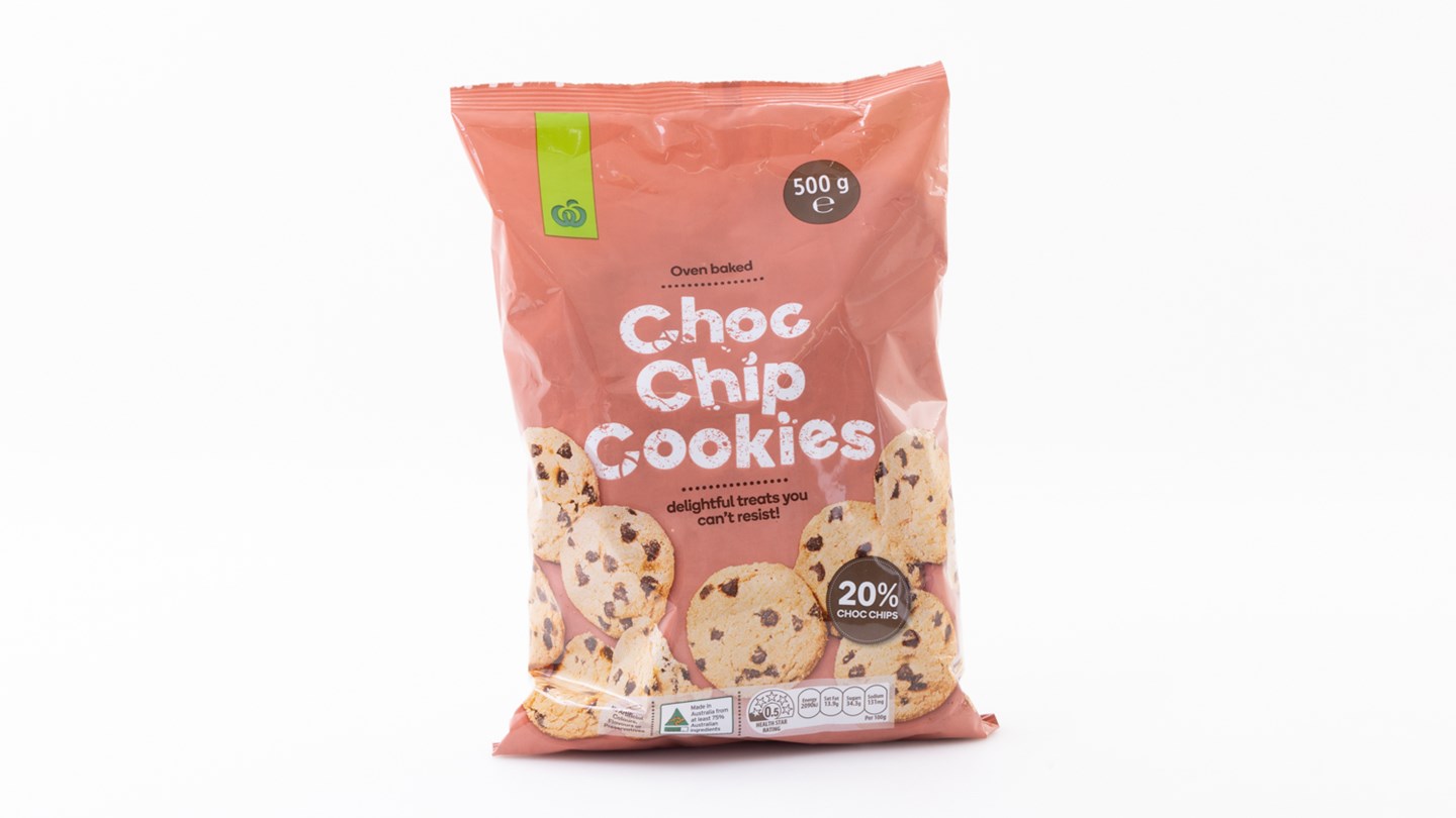 Woolworths Choc Chip Cookies 20% Review | Chocolate chip cookie | CHOICE