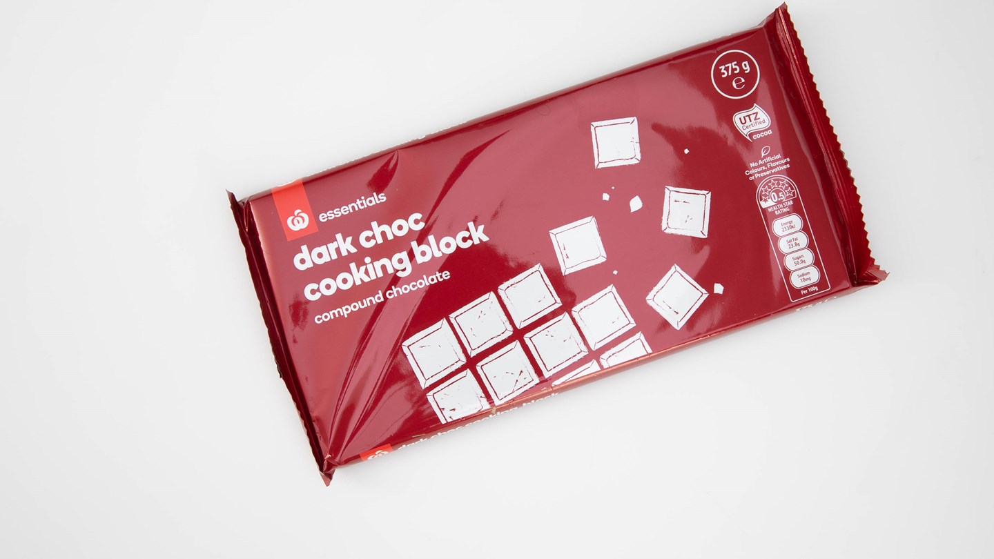 Woolworths Essentials Dark Choc Cooking Block Review | Dark chocolate ...