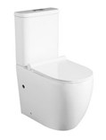 Caroma Luna Wall Faced Close Coupled Back Entry Toilet Suite Soft Close ...
