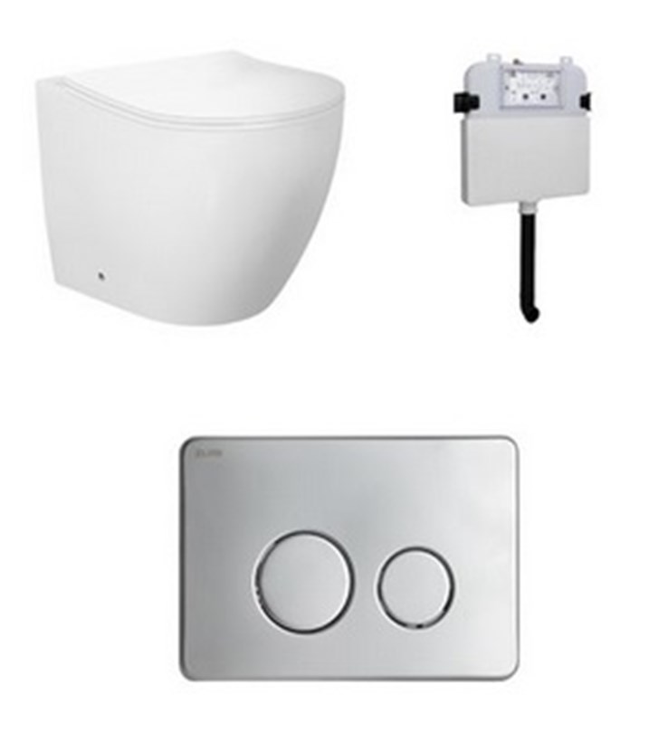 Arcisan Synergii Wall Faced Pan with In Wall Cistern and Xoni Chrome ...