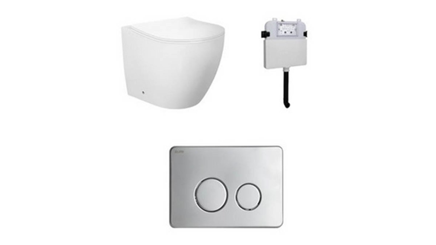 Zumi Venus Rimless Floor Pan With Round Satin Chrome Flush Plate Review ...